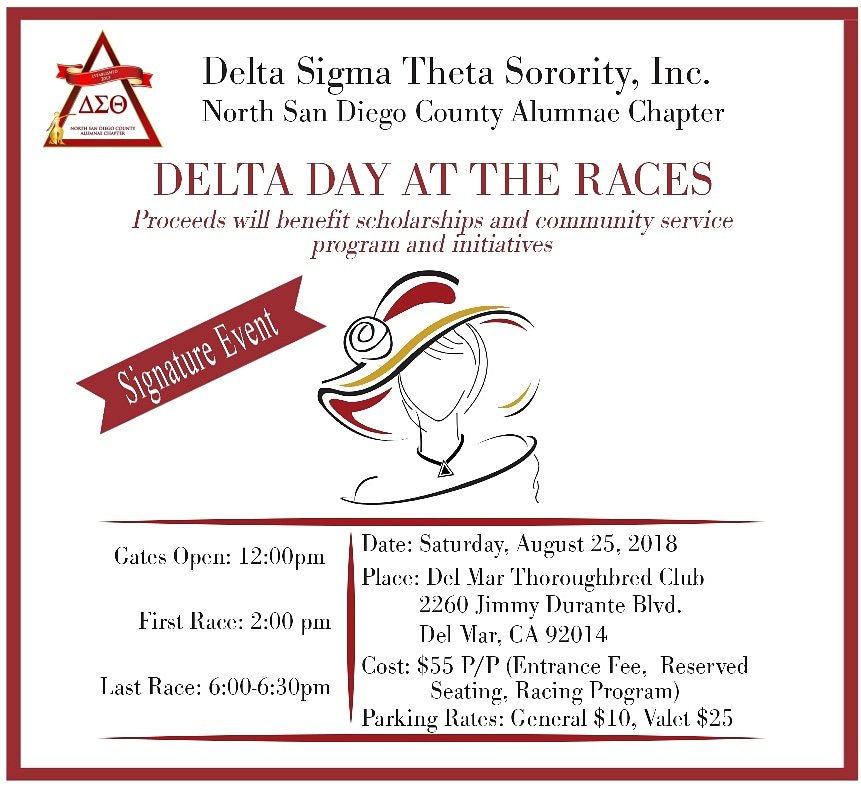 Delta Day at the Races – North San Diego County Alumnae Chapter, Delta ...